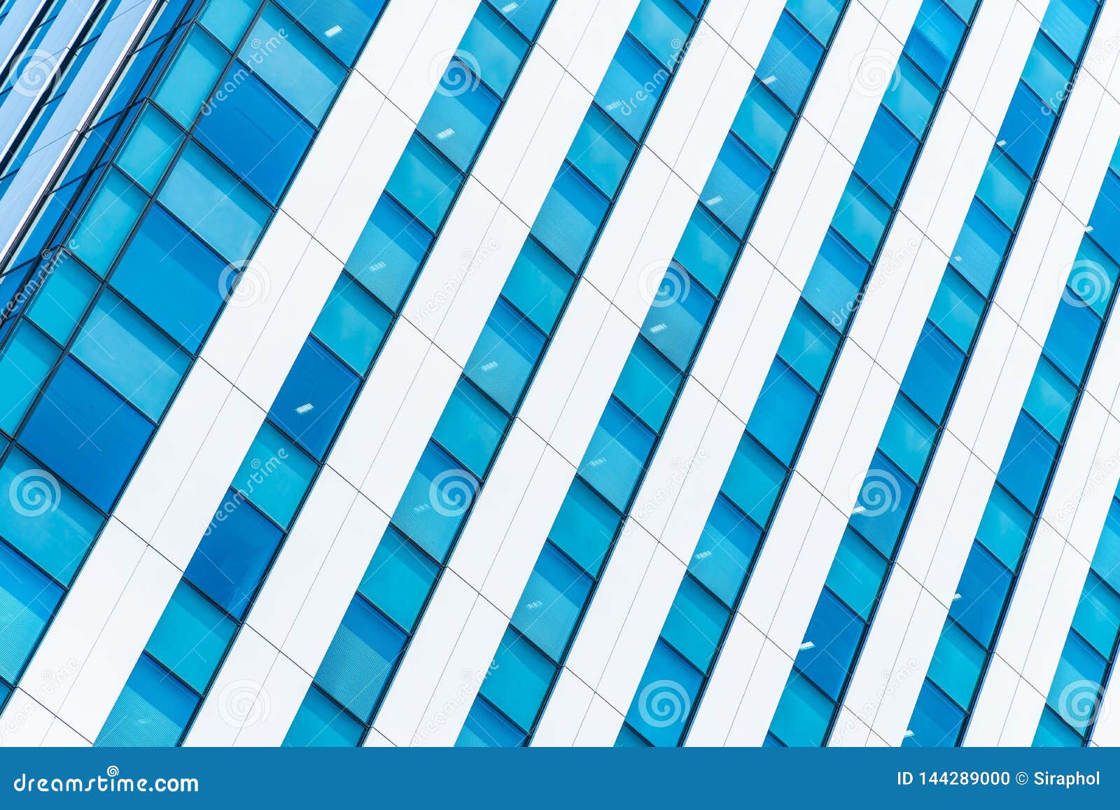 Beautiful Exterior Building and Architecture with Window Pattern Stock ...