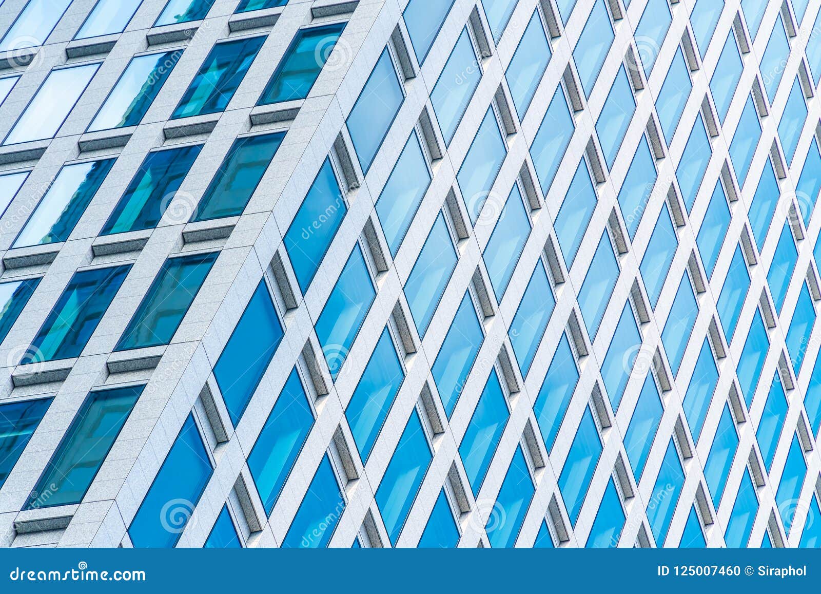 Beautiful Exterior Building and Architecture with Window Pattern Stock ...