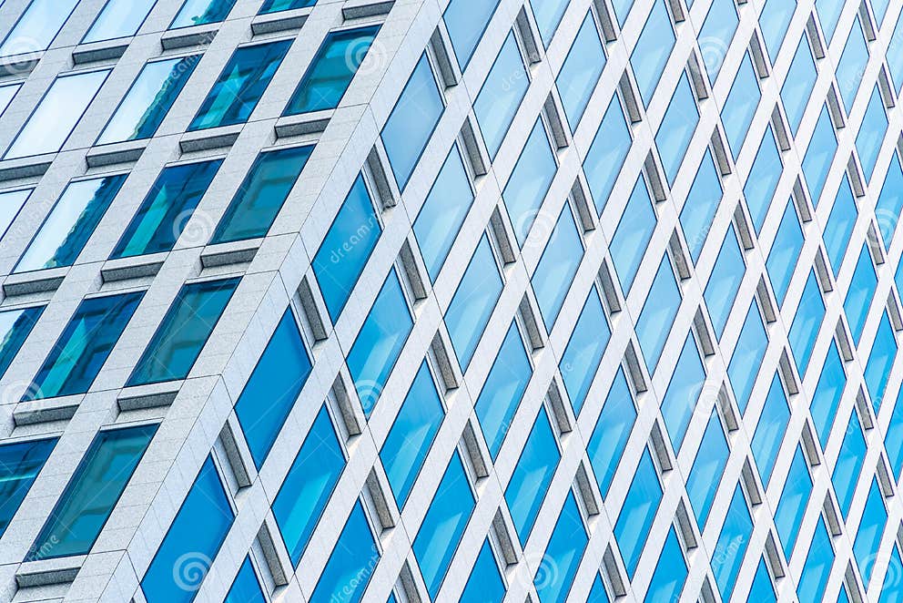 Beautiful Exterior Building and Architecture with Window Pattern Stock ...