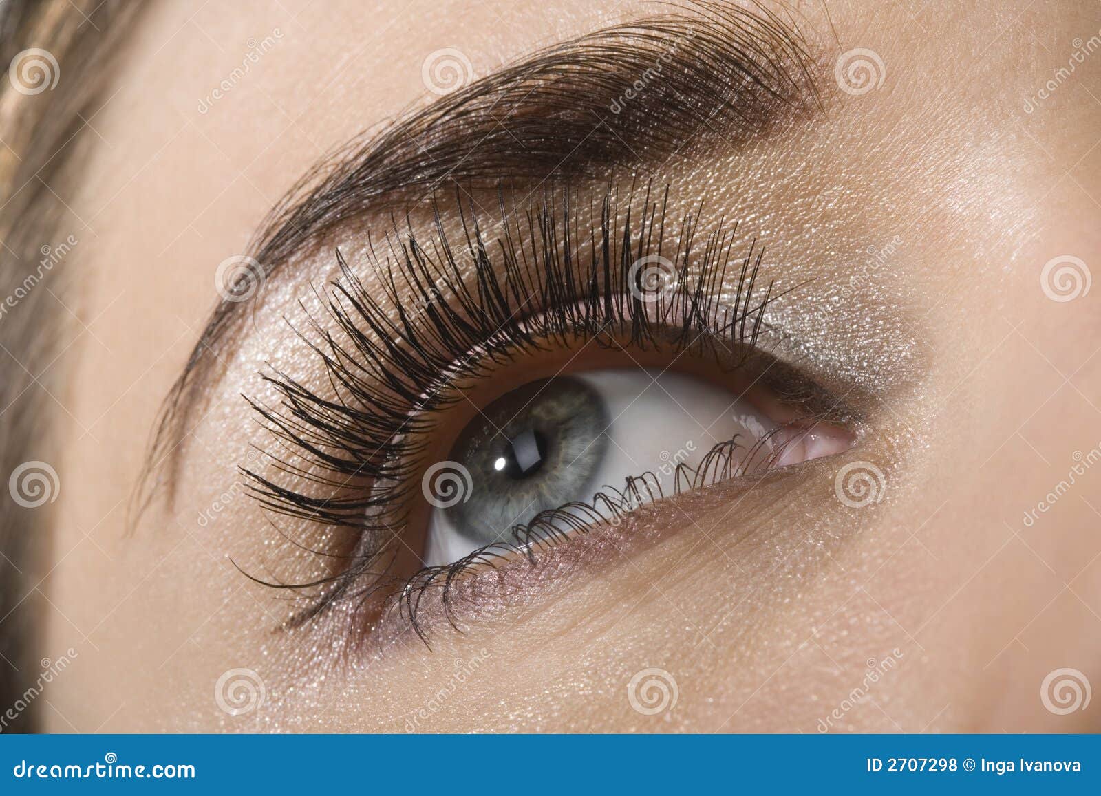 Beautiful eye stock photo. Image of glamour, eyeball, bright - 2707298