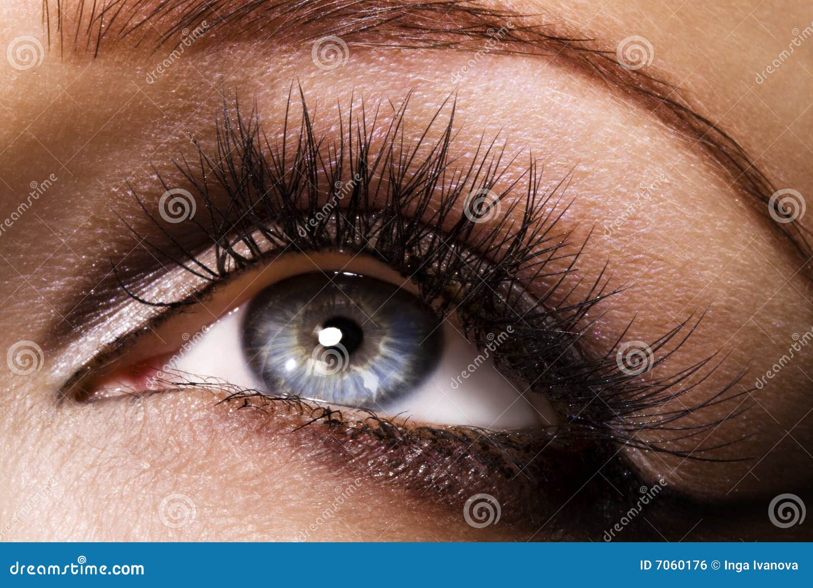 Beautiful eye stock photo. Image of makeup, blue, fashion - 7060176