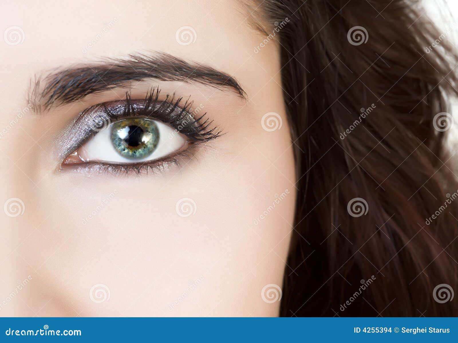 Beautiful eye closeup stock photo. Image of shinning, care - 4255394