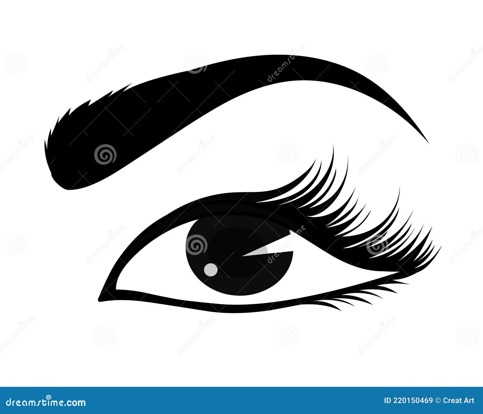 Beautiful eye vector stock vector. Illustration of eyes - 220150469