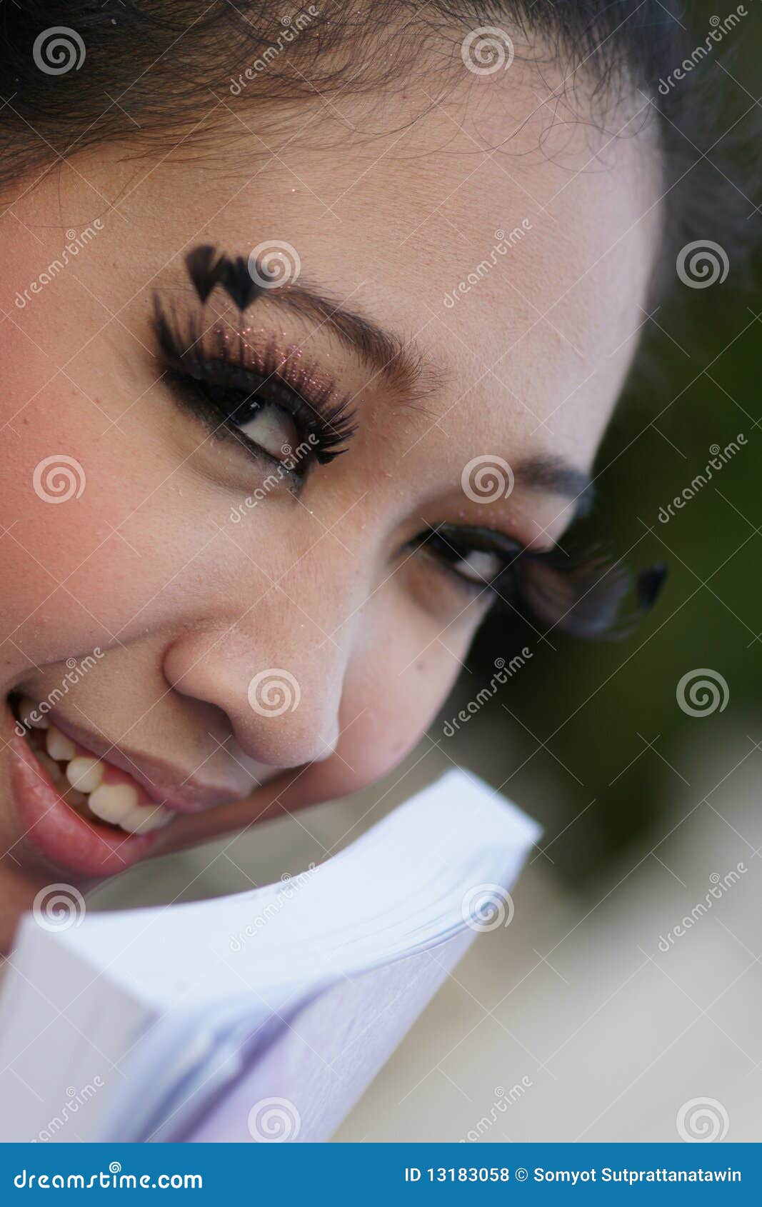 Beautiful eyelash fashion stock photo. Image of modern - 13183058