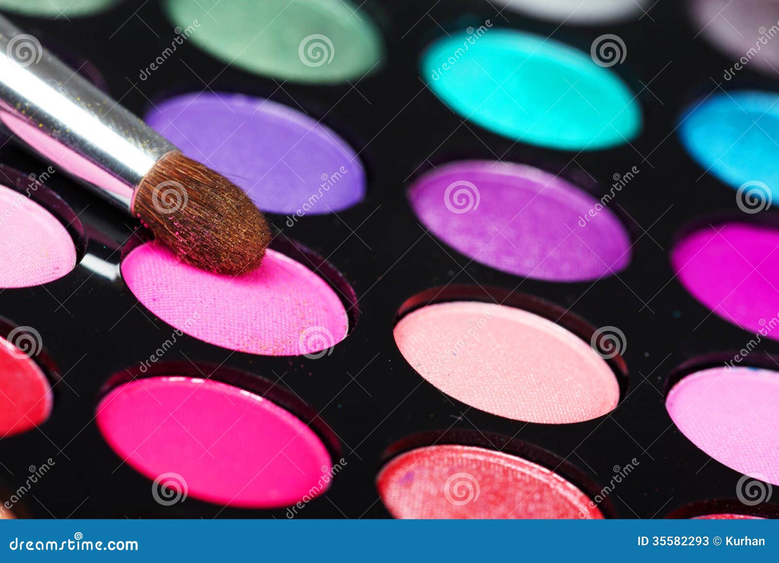 Beautiful Eyeshadow Palette. Stock Image - Image of colour, closeup ...