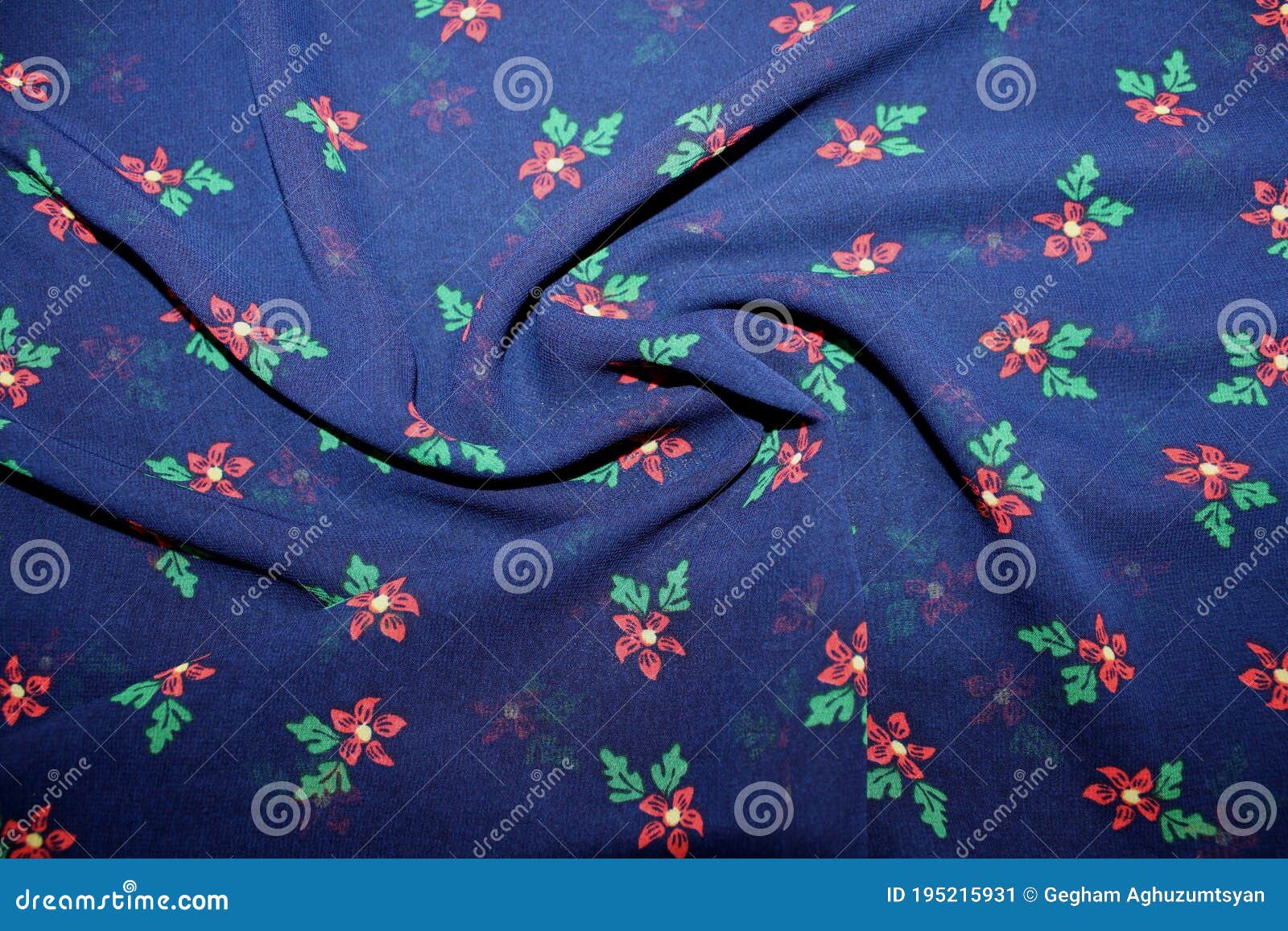 Beautiful Fabric with Floral Patterns Stock Image - Image of fashion ...