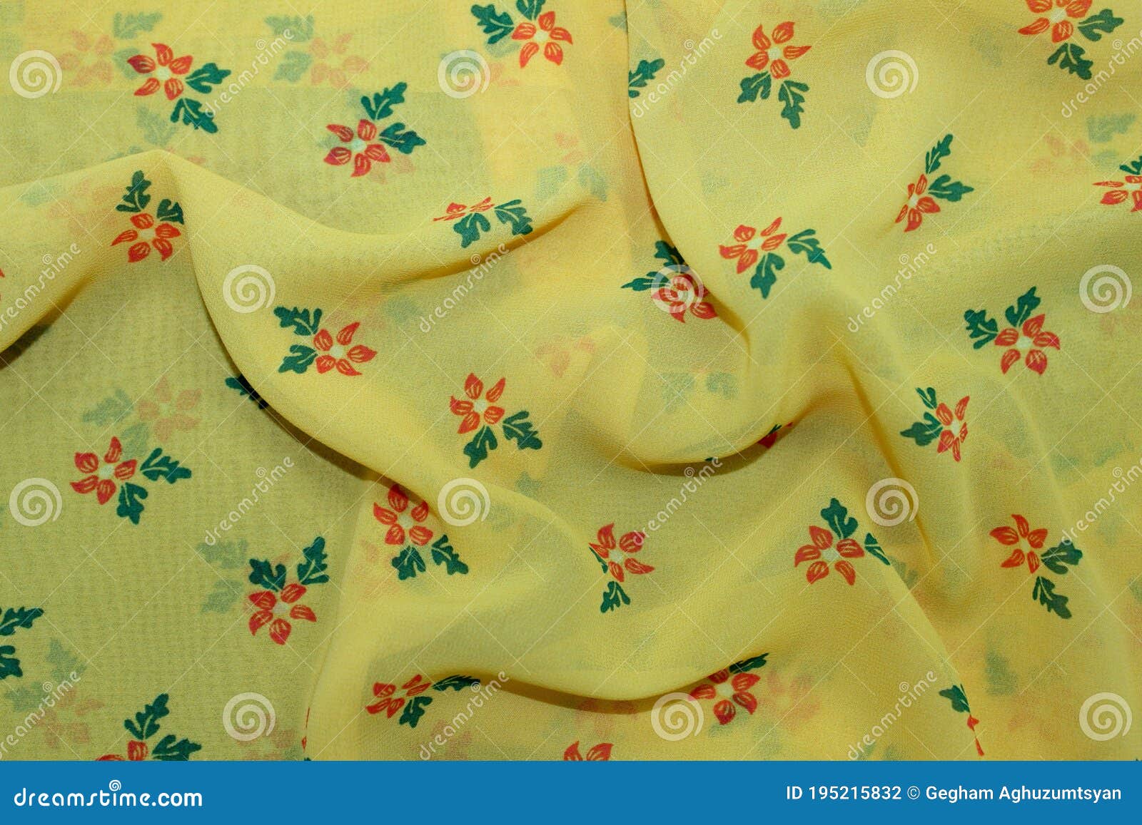 Beautiful Fabric with Floral Patterns Stock Photo - Image of holiday ...