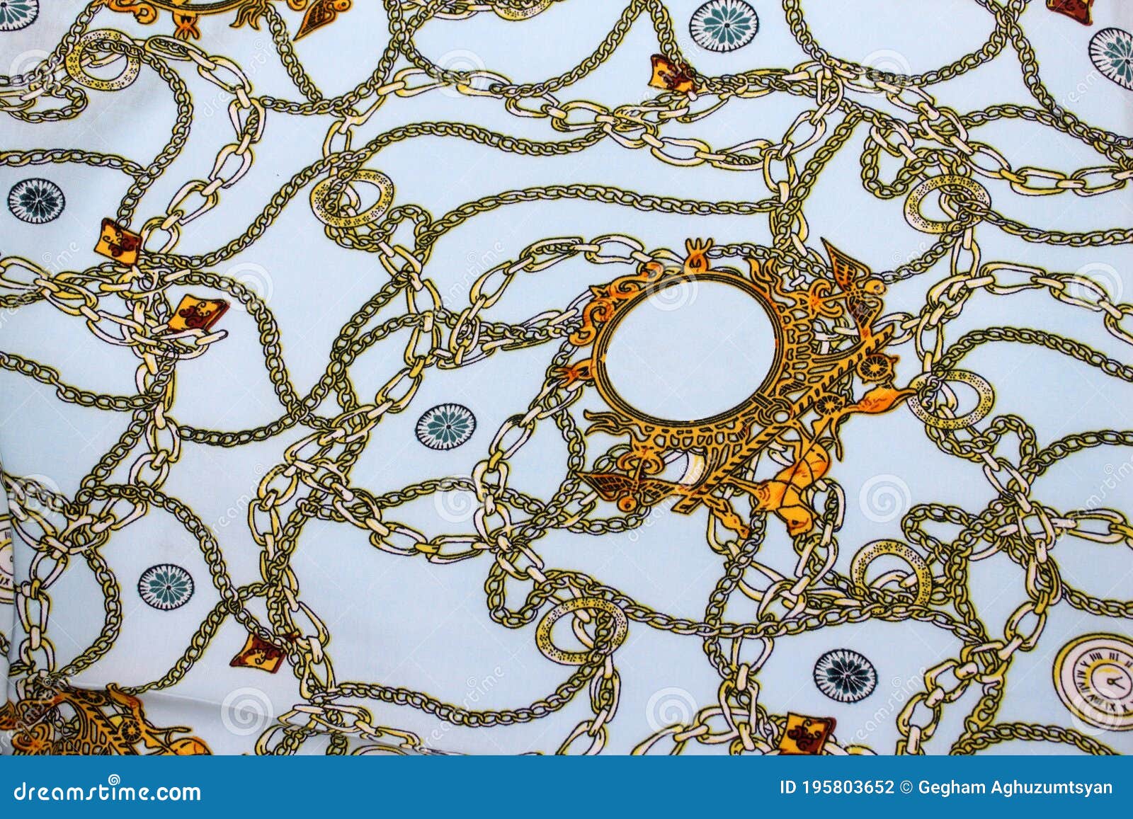 Beautiful Fabric with Patterns Stock Photo - Image of garden, ornament ...