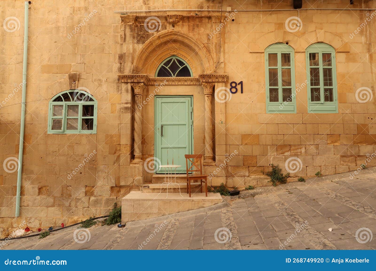 Beautiful Facade of a House in As-Salt, Salt, Jordan Editorial Image ...