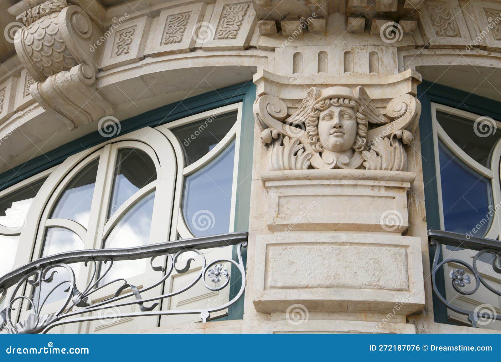 Beautiful Facade of Modernist Style Building Stock Photo - Image of ...
