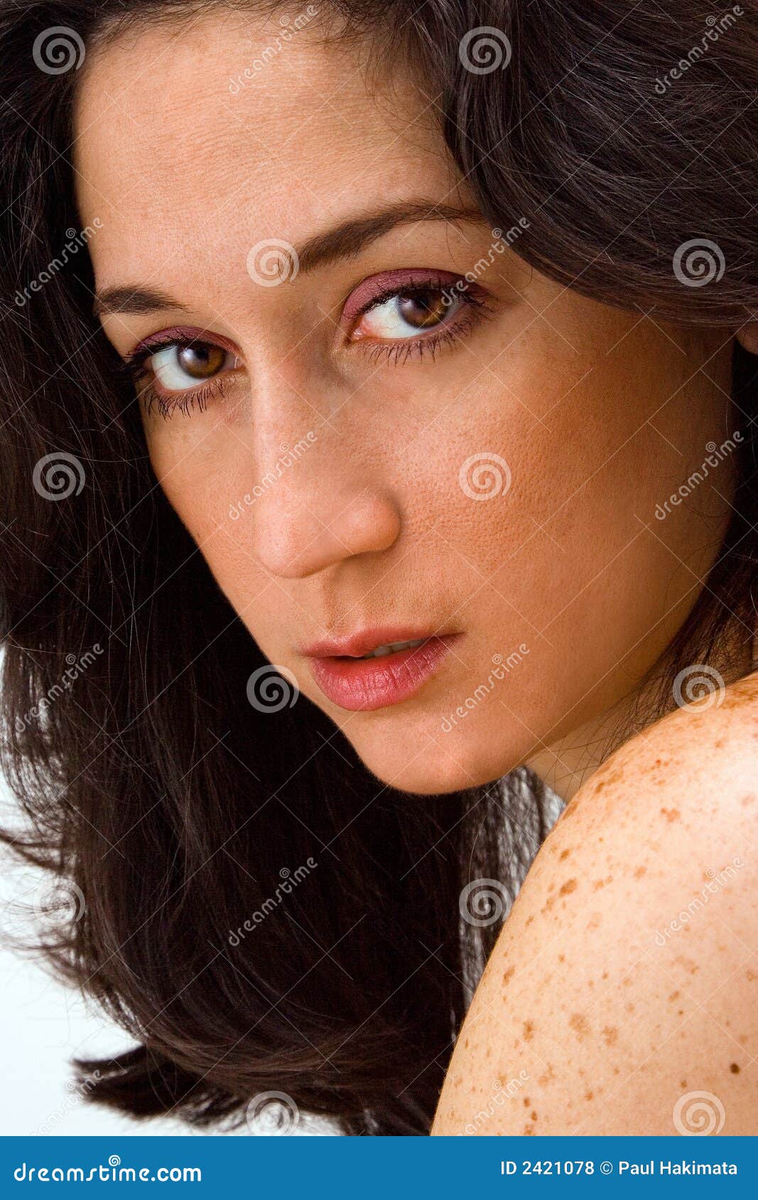 Beautiful face stock photo. Image of freckles, humans - 2421078