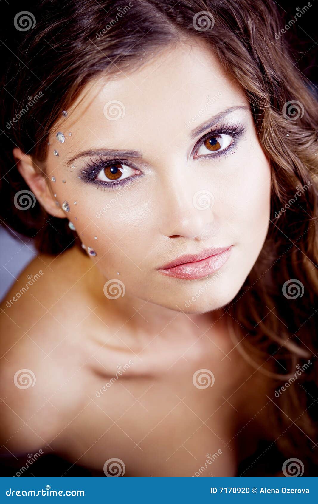 Beautiful face stock photo. Image of portrait, skin, sparkles - 7170920