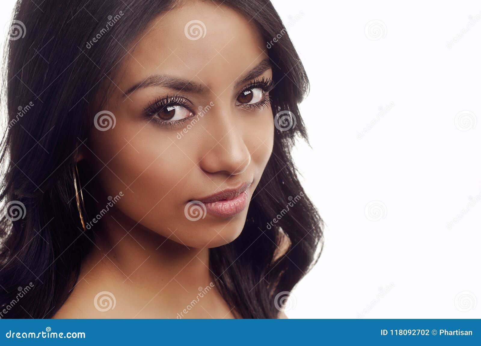 Beautiful Face of Exotic Woman Stock Photo - Image of african, look ...