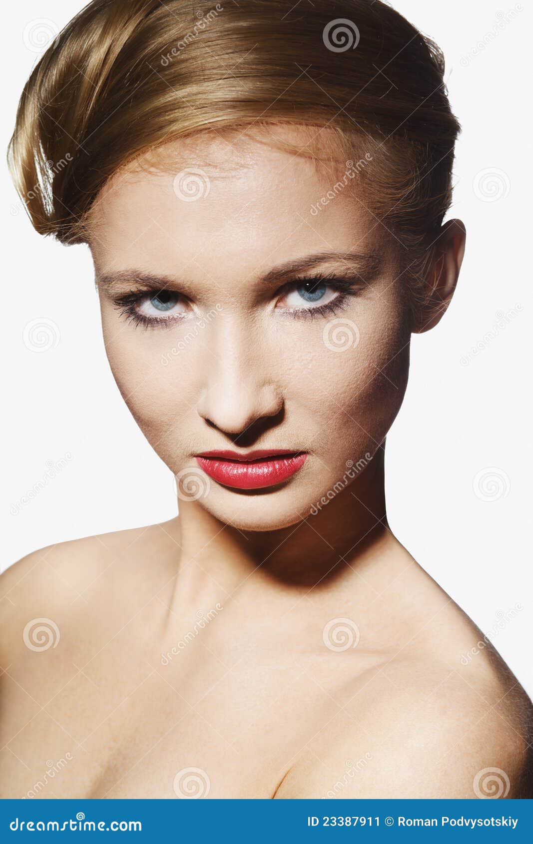 Beautiful Face of a Glamour Woman Stock Image - Image of color, eyes ...