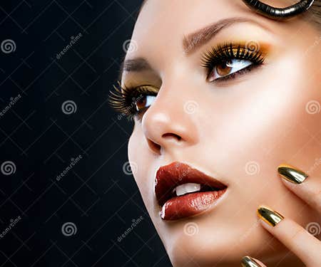 Beautiful Face Makeup stock photo. Image of face, isolated - 25561410