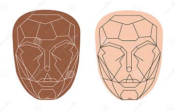 Beautiful Face Shape , Perfect Face Stock Vector - Illustration of ...