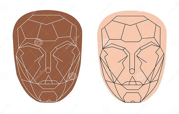 Beautiful Face Shape , Perfect Face Stock Vector - Illustration of ...