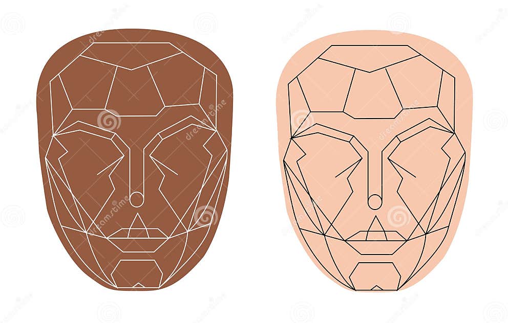 Beautiful Face Shape , Perfect Face Stock Vector - Illustration of ...