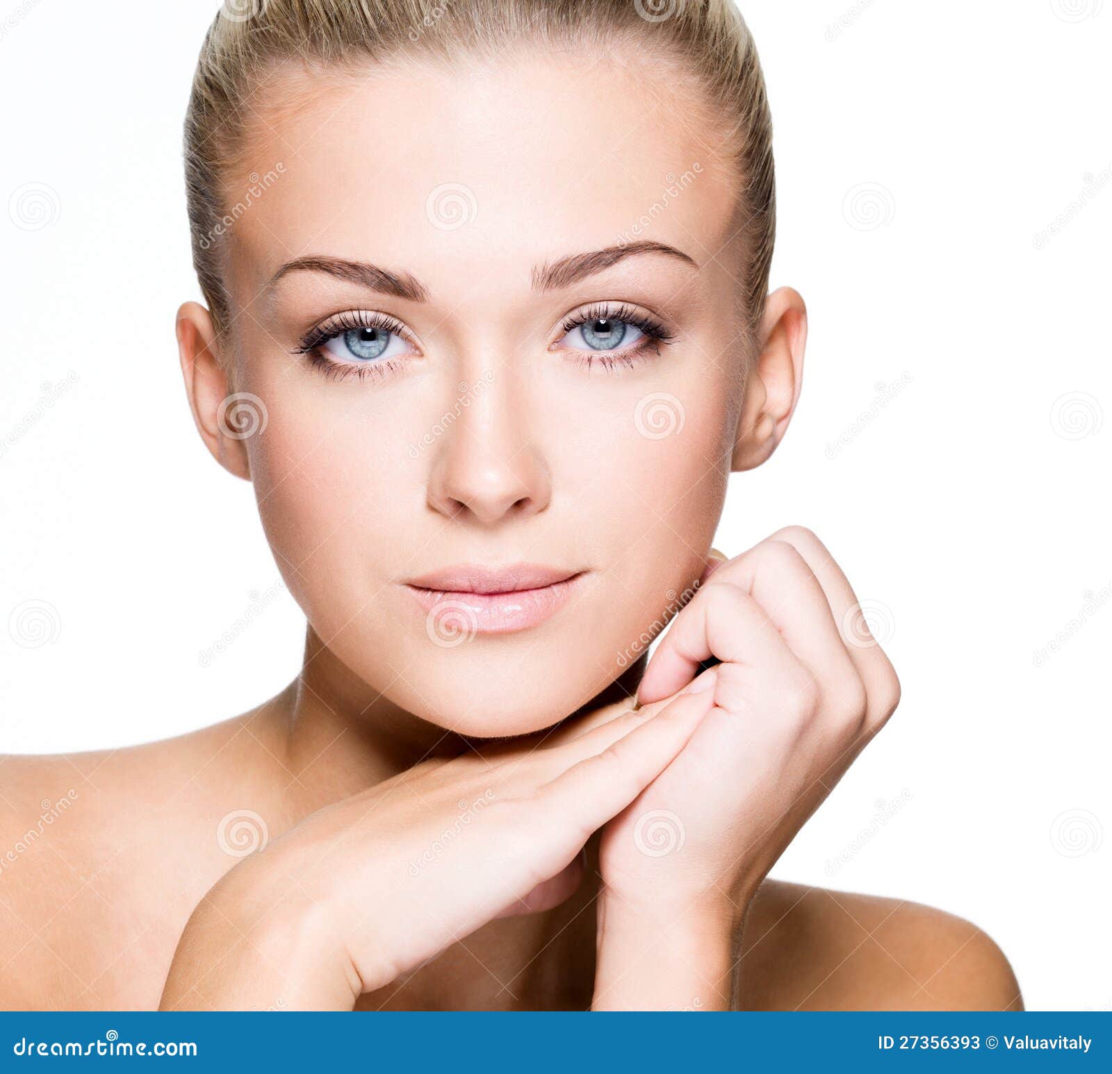 Beautiful Face Of A Young Caucasian Woman Stock Image Image Of Head