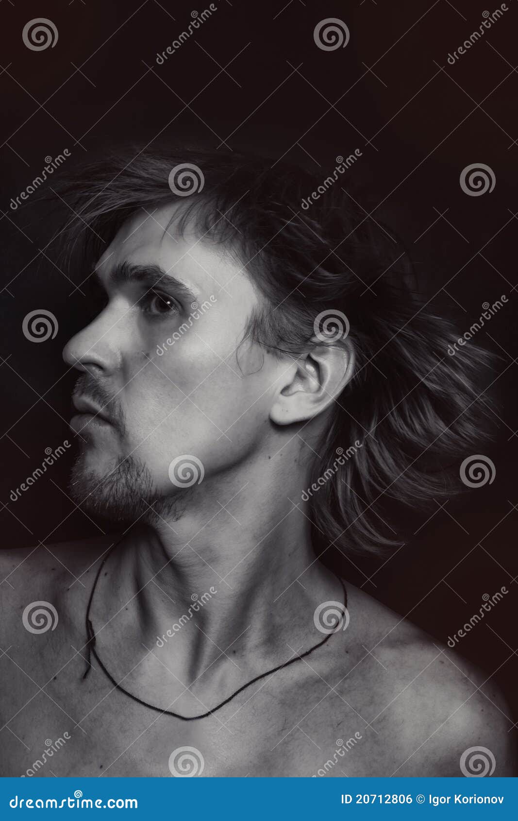 Beautiful Face of a Young Man Stock Photo - Image of hairstyle, cute ...