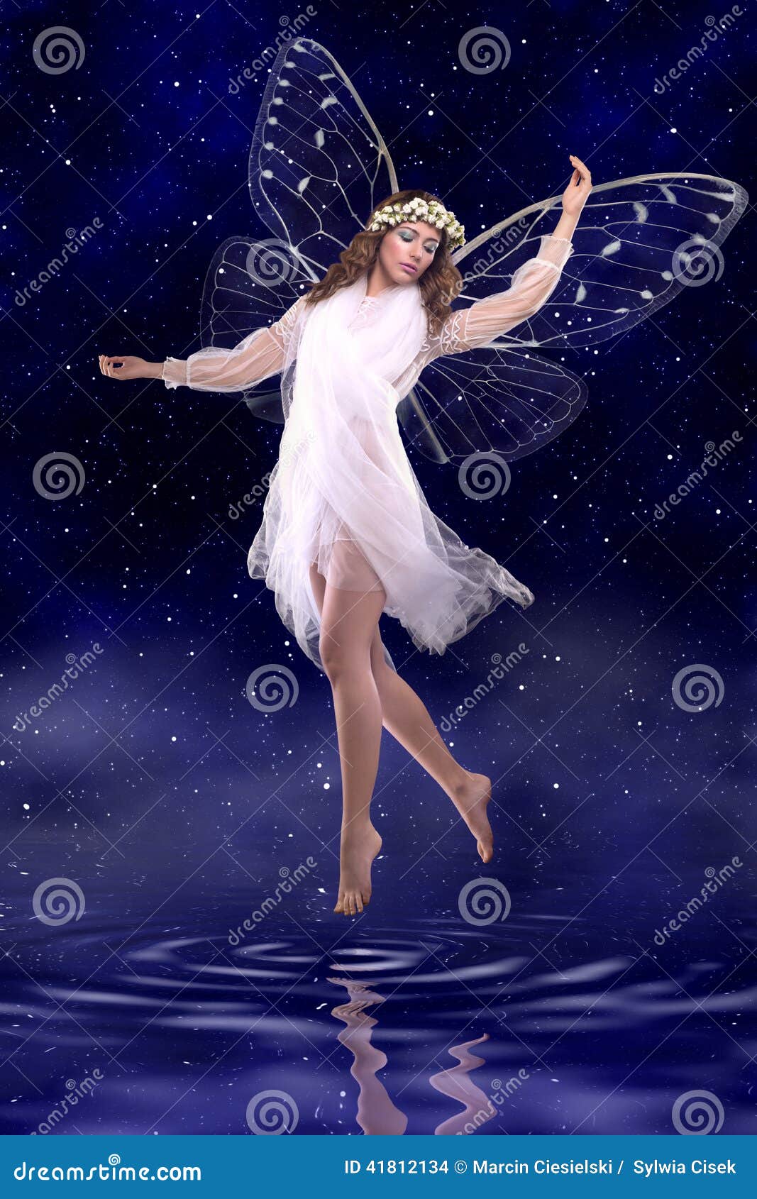 Beautiful Fairy Like Rainbow Woodland Background Royalty-Free Stock ...