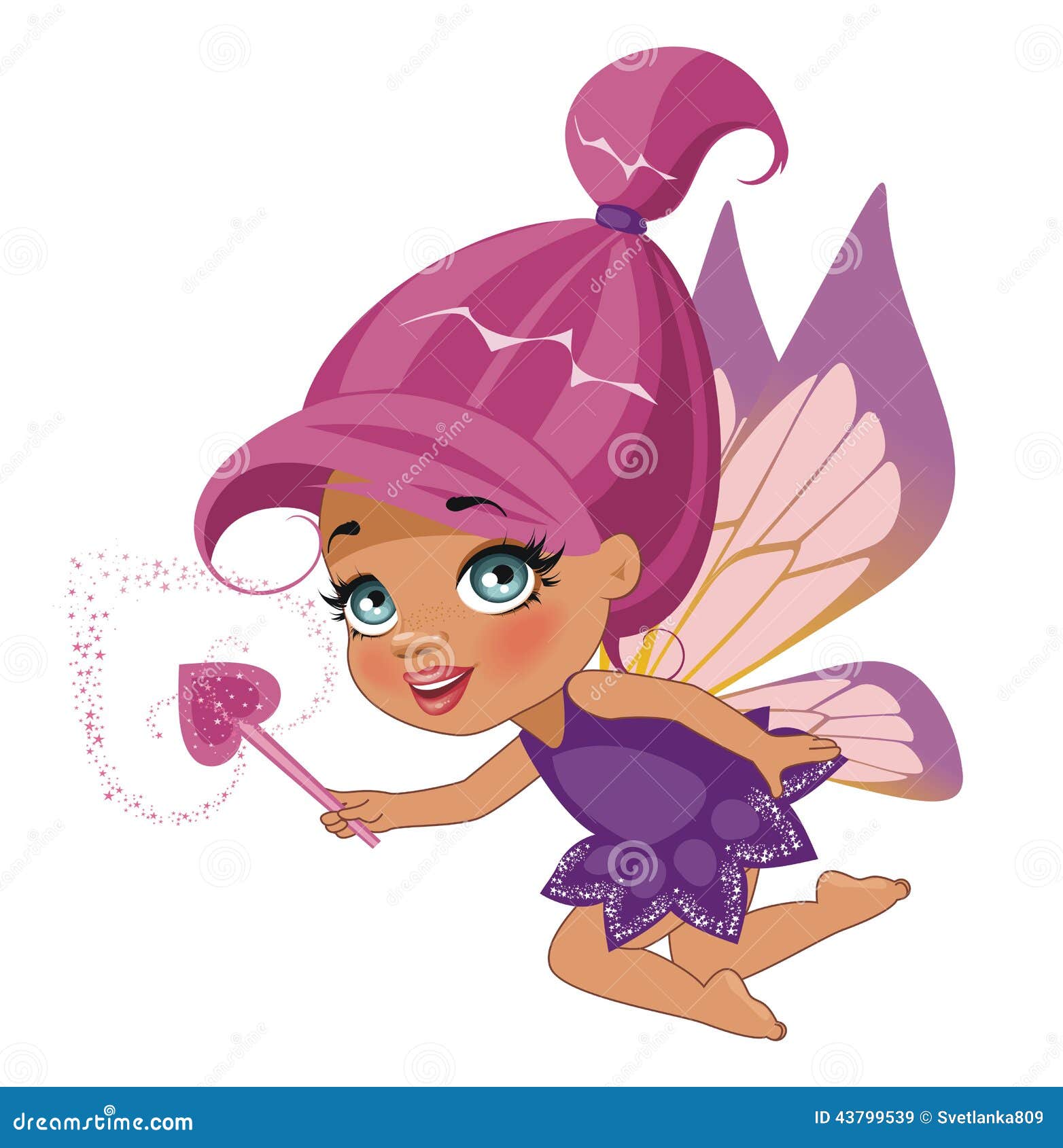 Beautiful Fairy Silhouettes. Funny Fairies In Different Poses ...