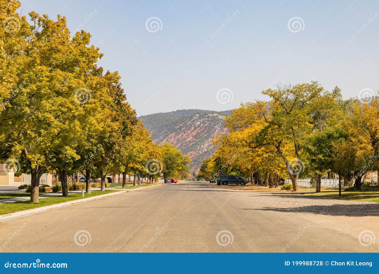 Beautiful Fall Color Around the Parowan Town Stock Photo - Image of ...
