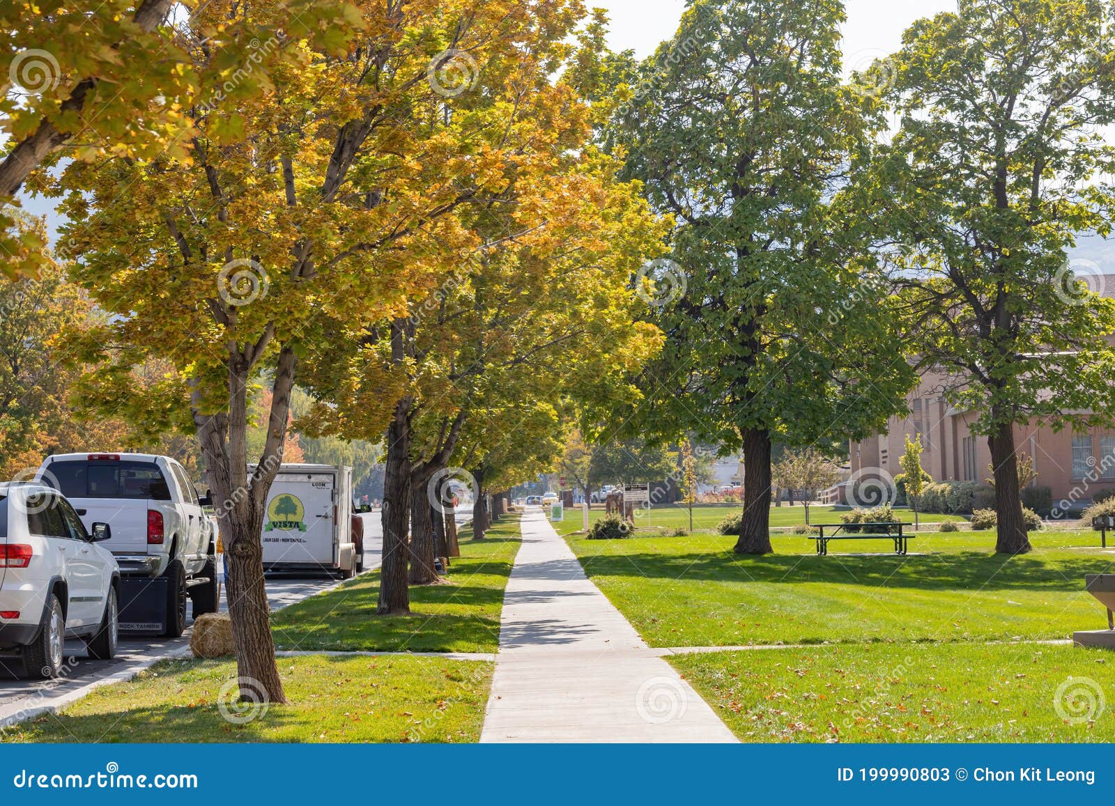 Beautiful Fall Color Around the Parowan Town Editorial Stock Photo ...