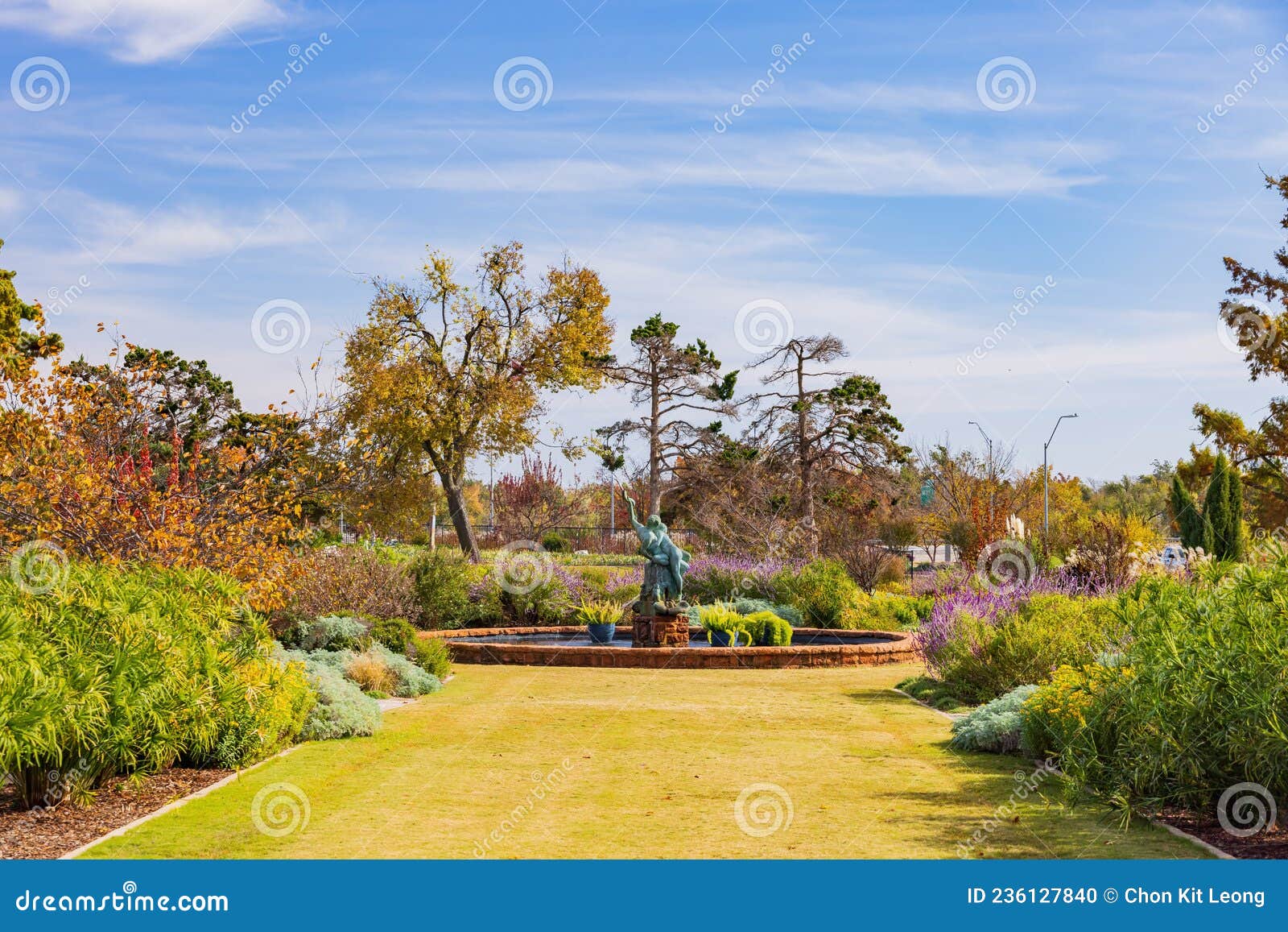 Beautiful Fall Color of the Will Rogers Gardens Editorial Image - Image ...