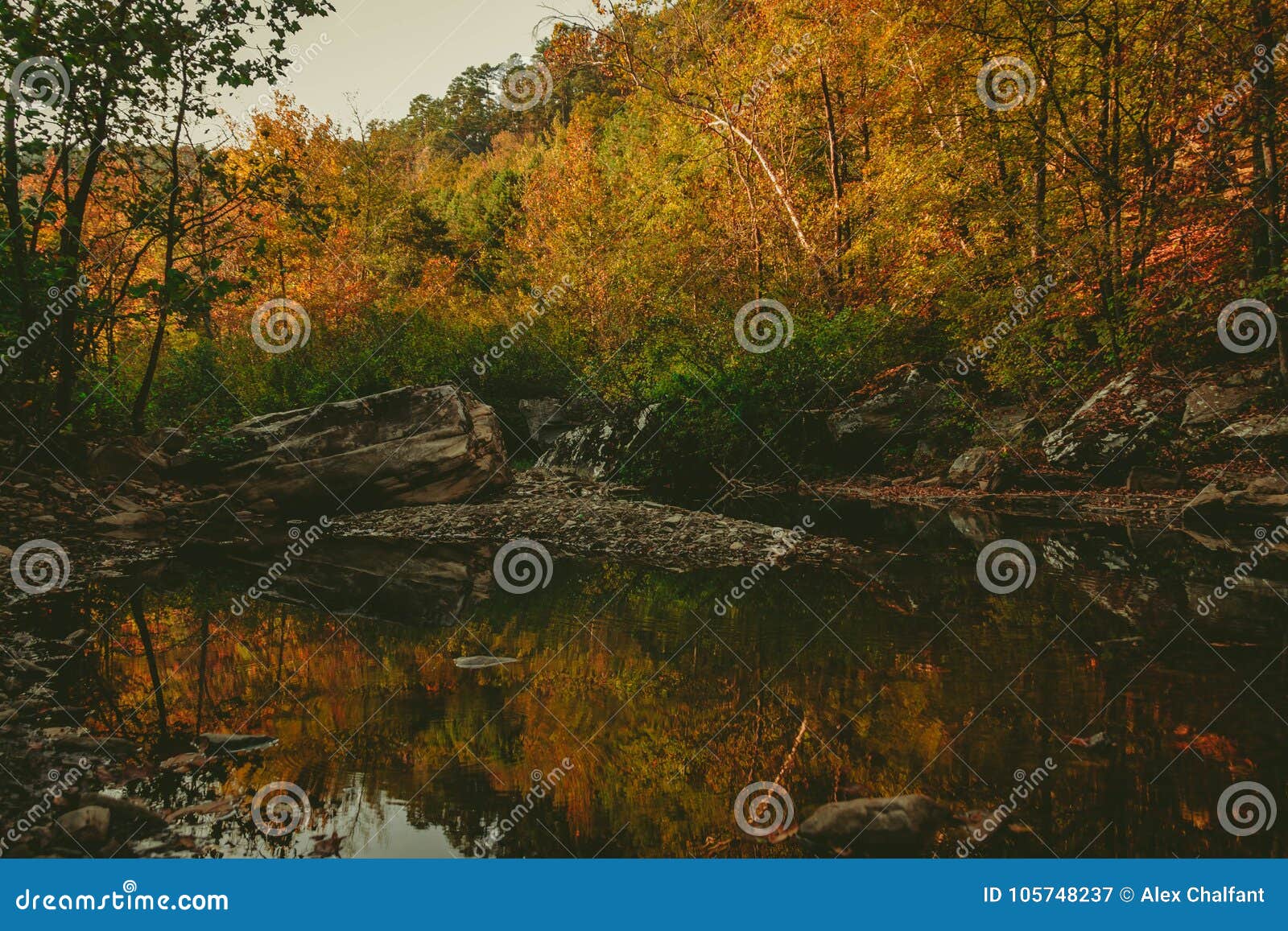 Beautiful Fall Day stock image. Image of nature, water - 105748237