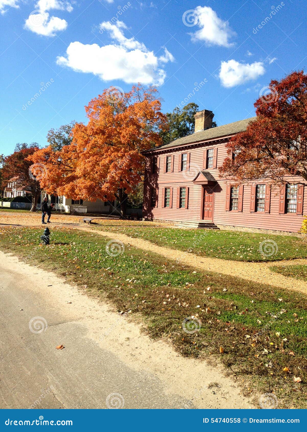 Beautiful Fall Foliage editorial stock photo. Image of colonial - 54740558