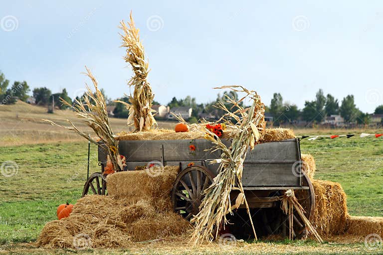 Beautiful Fall Wagon stock photo. Image of nature, united - 21849168