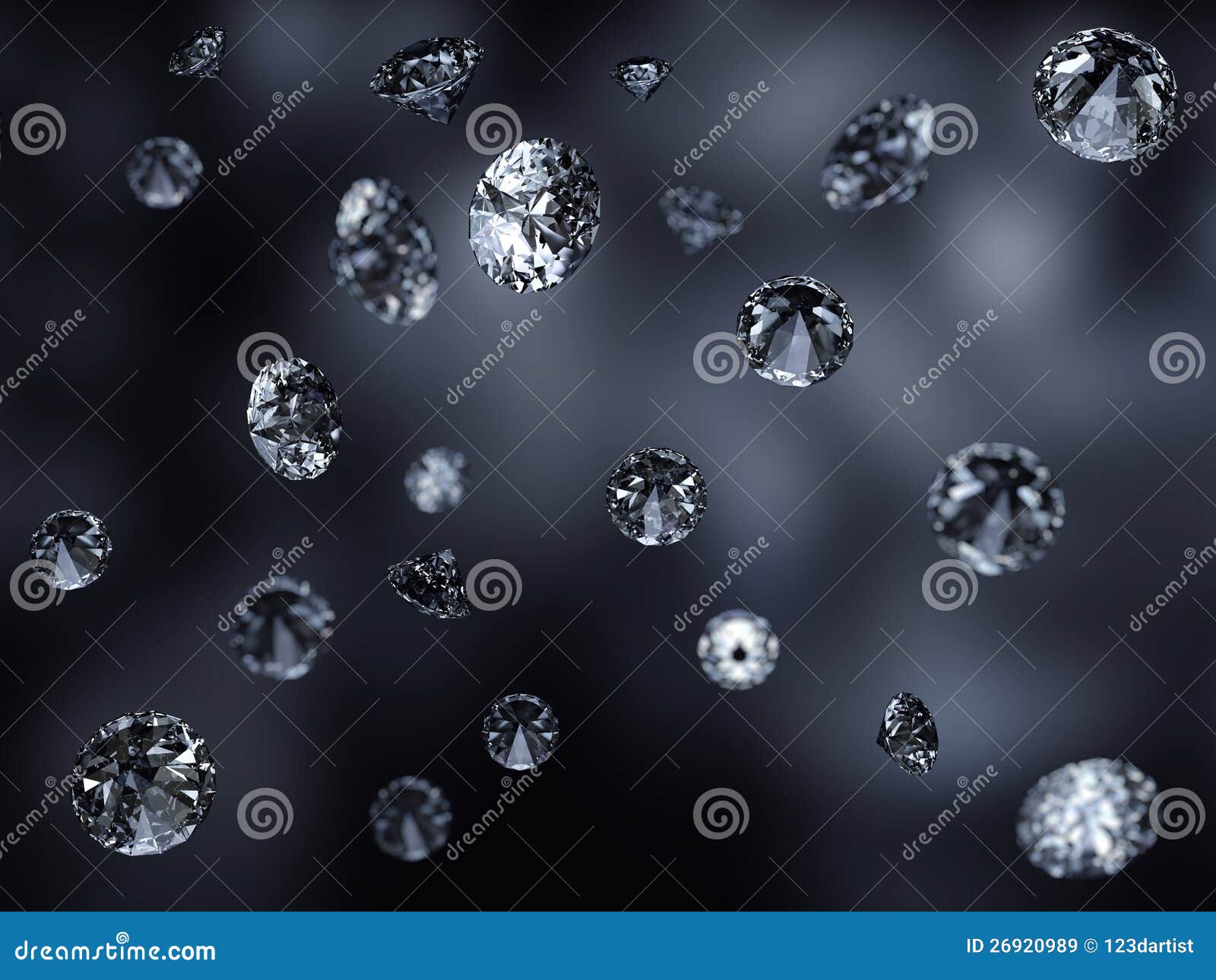 Beautiful Falling Diamonds Background Stock Illustration - Illustration ...
