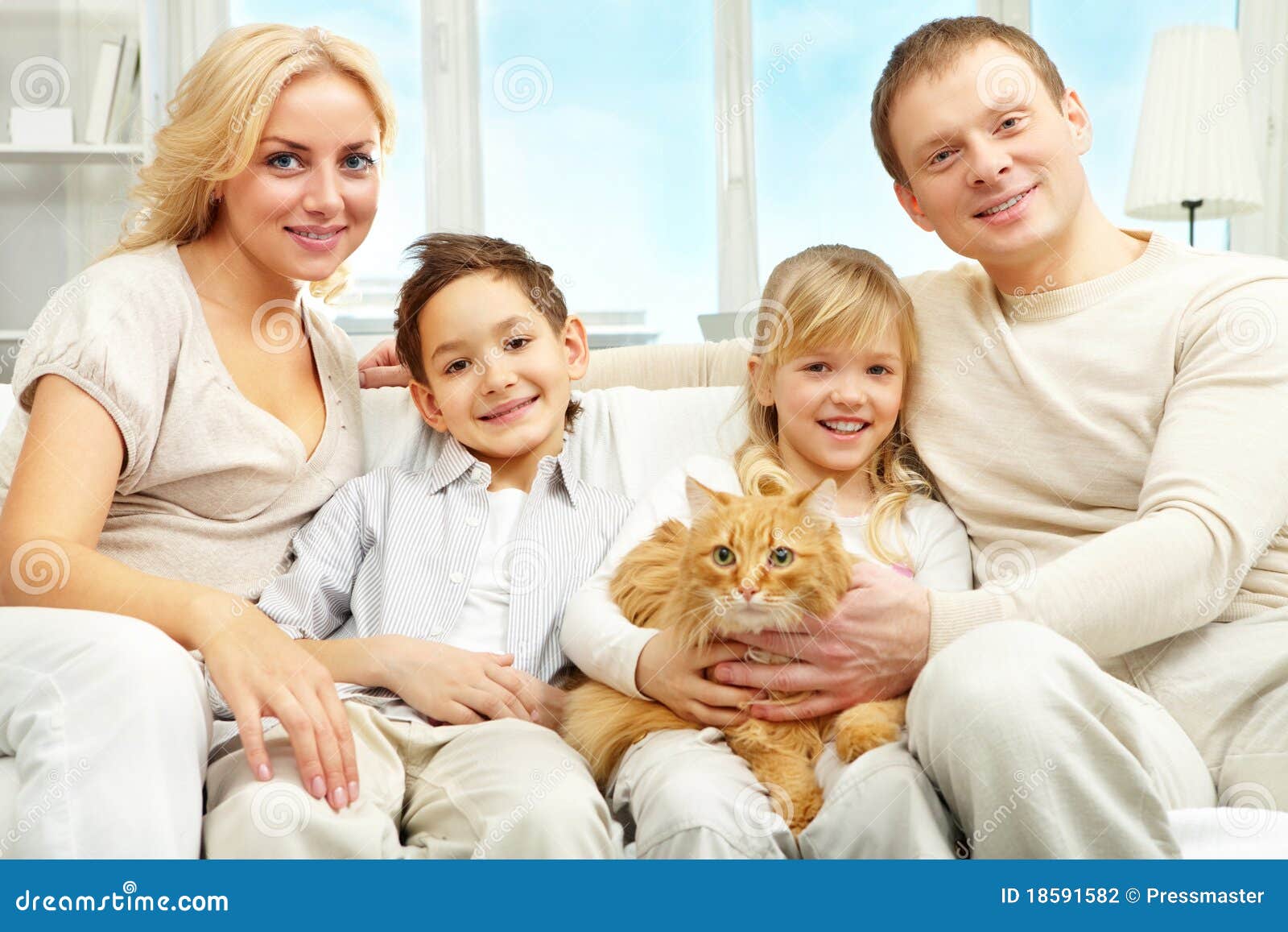 Beautiful family stock photo. Image of relationship, people - 18591582