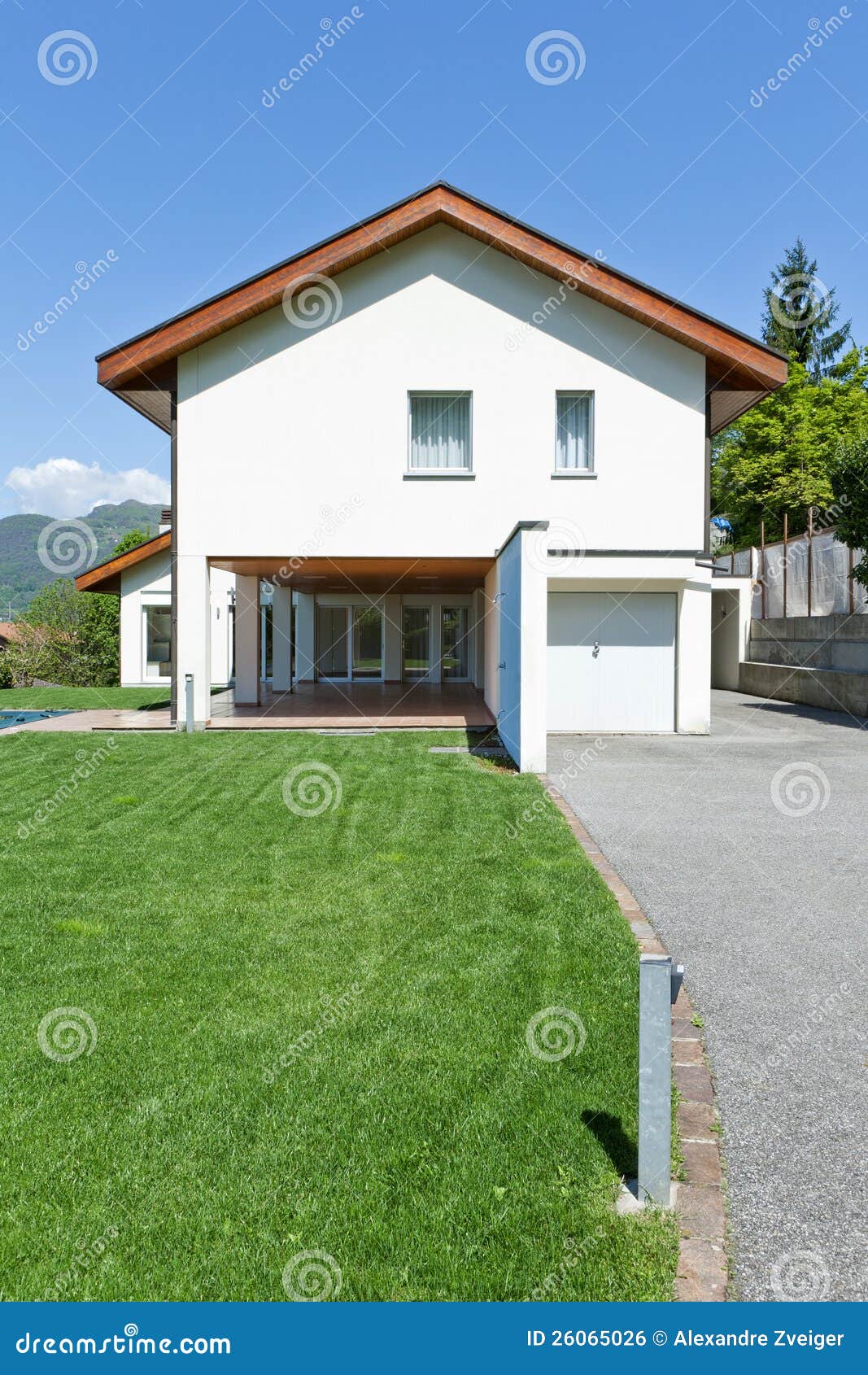 Beautiful family home stock photo. Image of garden, color - 26065026