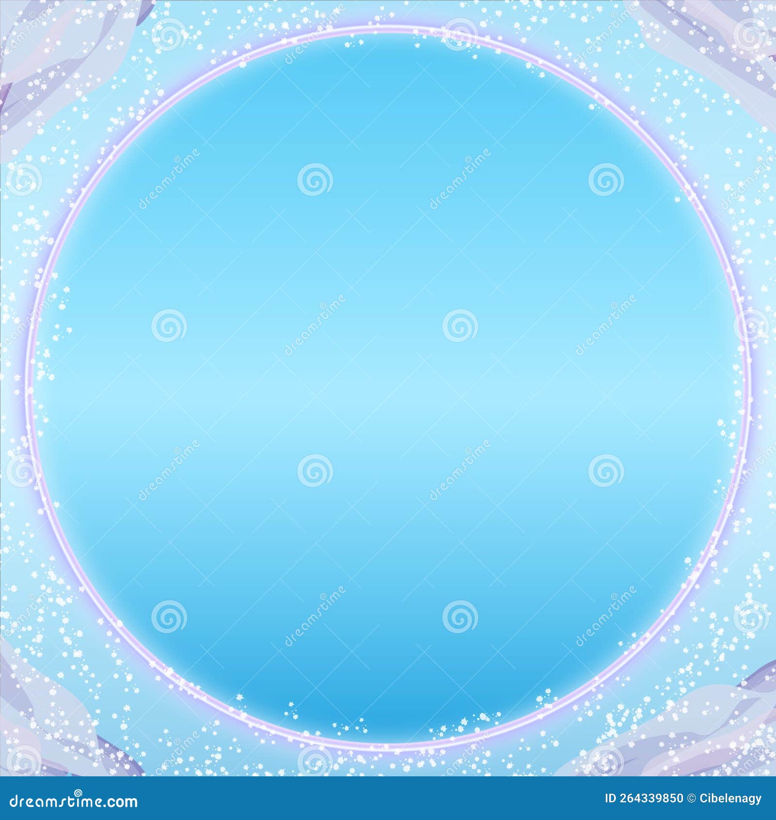 Beautiful Fantasy Fairy Tale with Magic Border Stock Vector ...