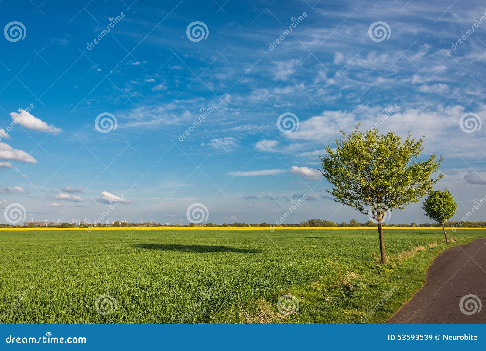 Beautiful Farm Landscape in Late Spring in Germany Stock Image - Image ...