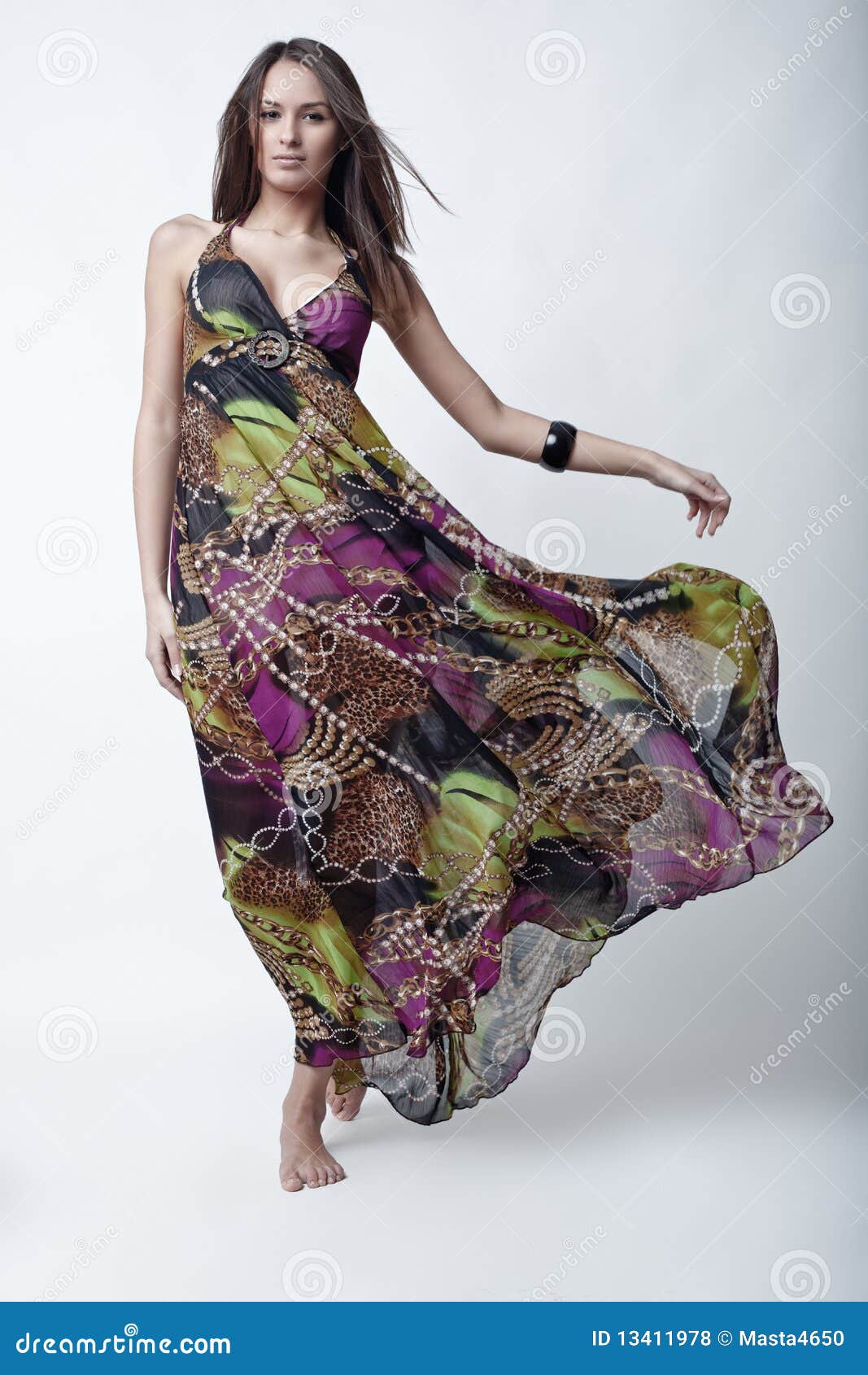 Beautiful Fashion Model stock photo. Image of heart, girl - 13411978