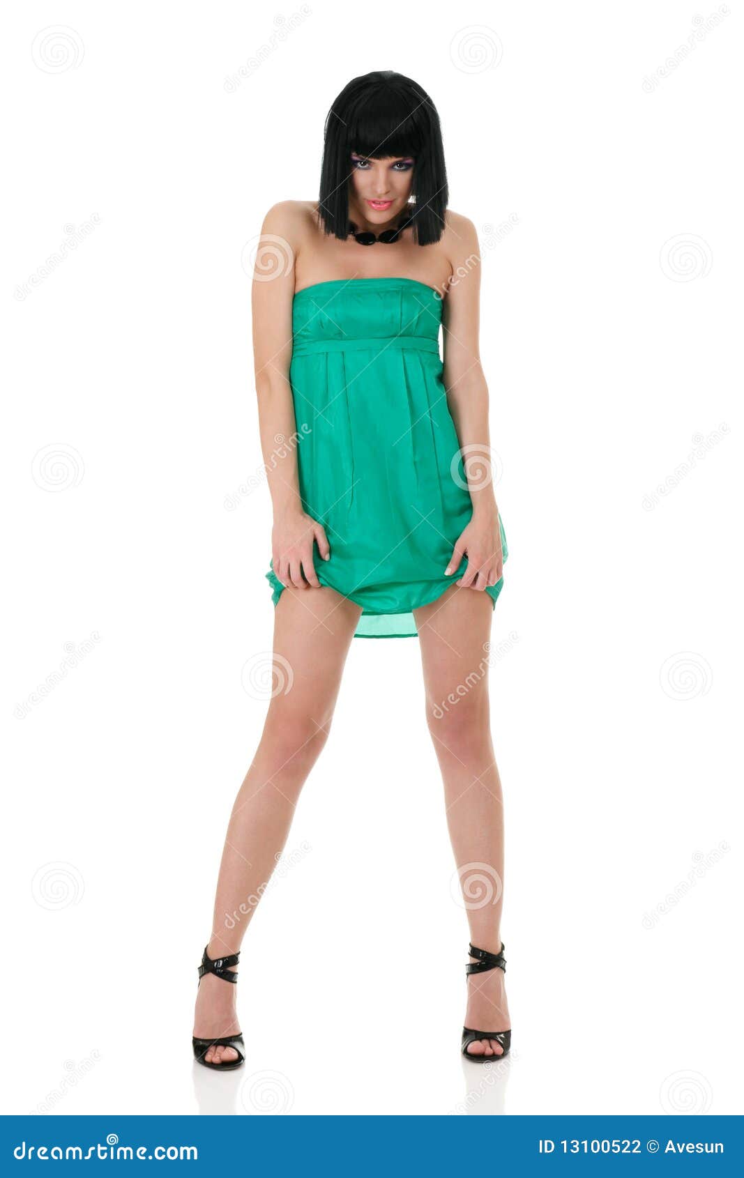 Beautiful Fashion Model in Mini Stock Photo - Image of elegance, body ...