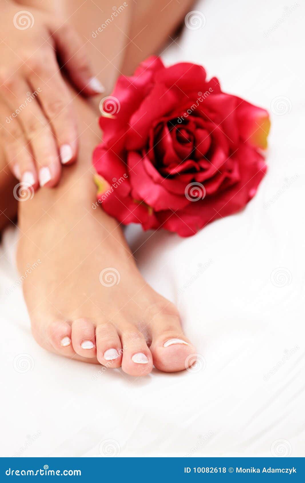 Beautiful feet and hands stock photo. Image of feet, flower - 10082618