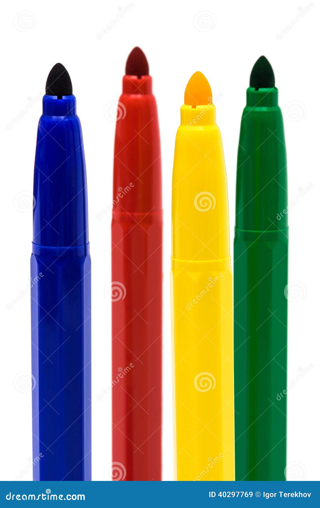 Beautiful felt-tip pens stock image. Image of isolated - 40297769
