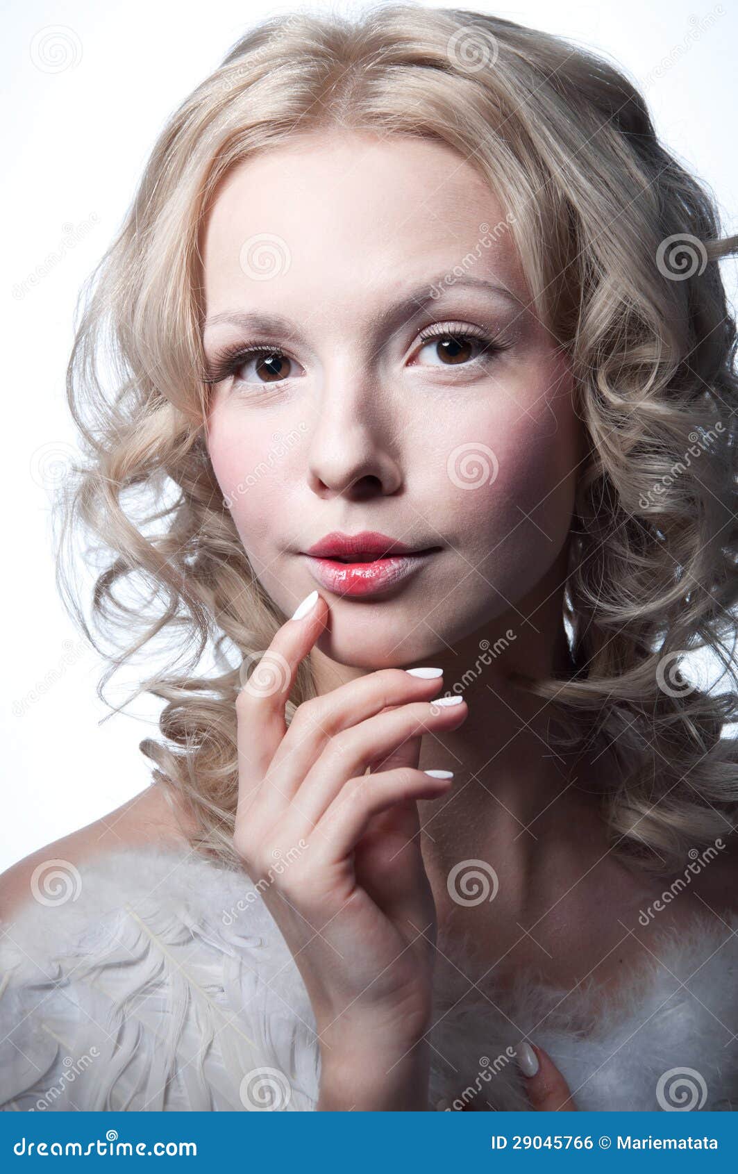 Beautiful female angel stock photo. Image of camera, feather - 29045766