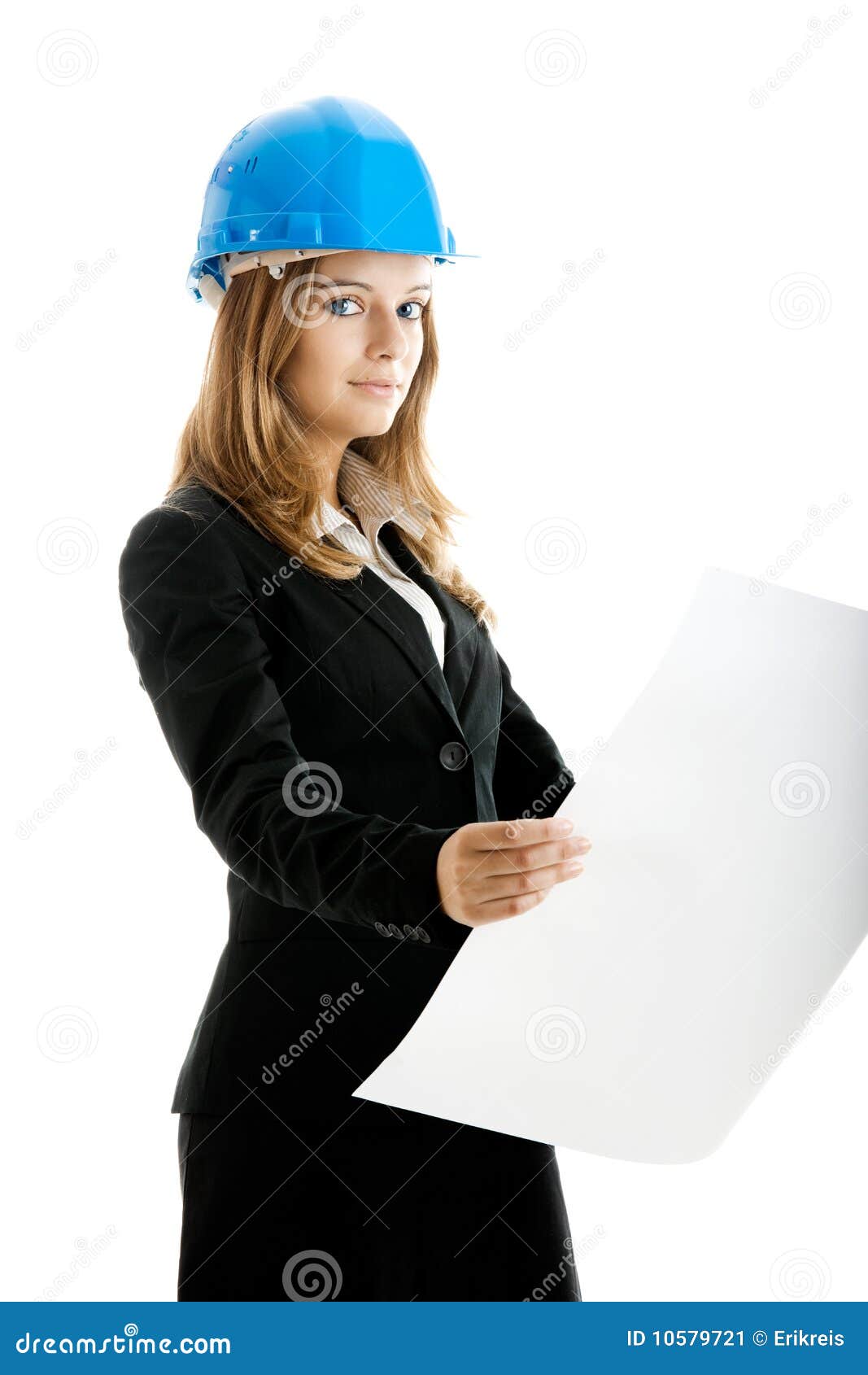 Beautiful female architect stock image. Image of architecture - 10579721