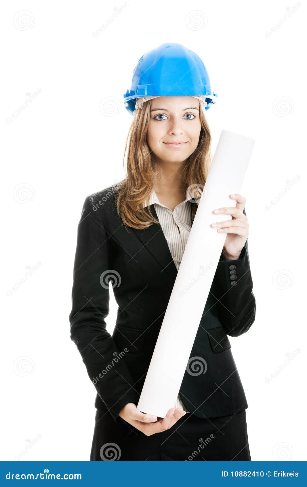 Beautiful female architect stock photo. Image of person - 10882410