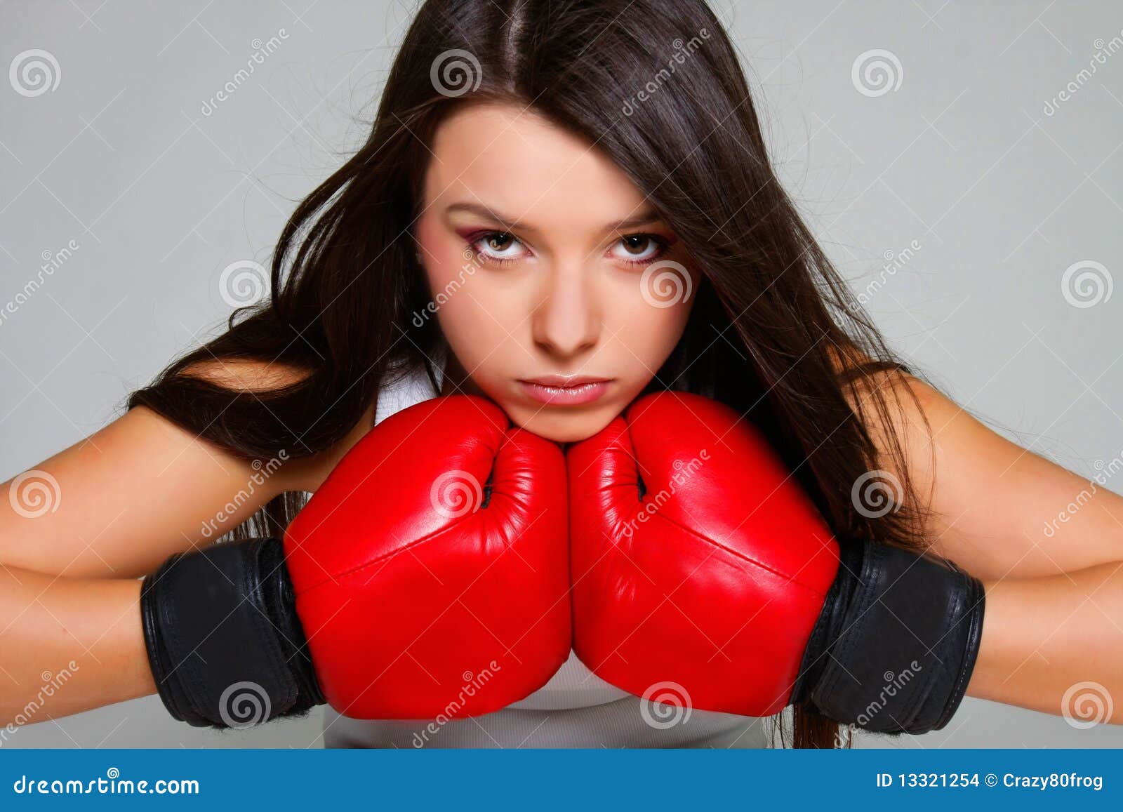 Beautiful female boxer stock photo. Image of european - 13321254