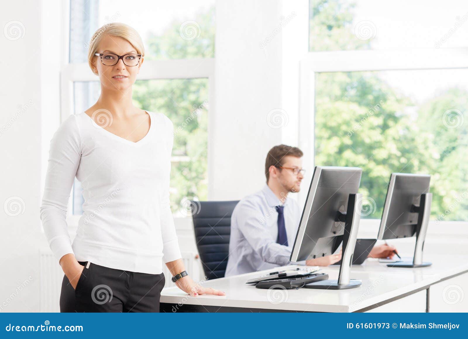 Beautiful Female Ceo Keeping Everything Under Control in the Office ...