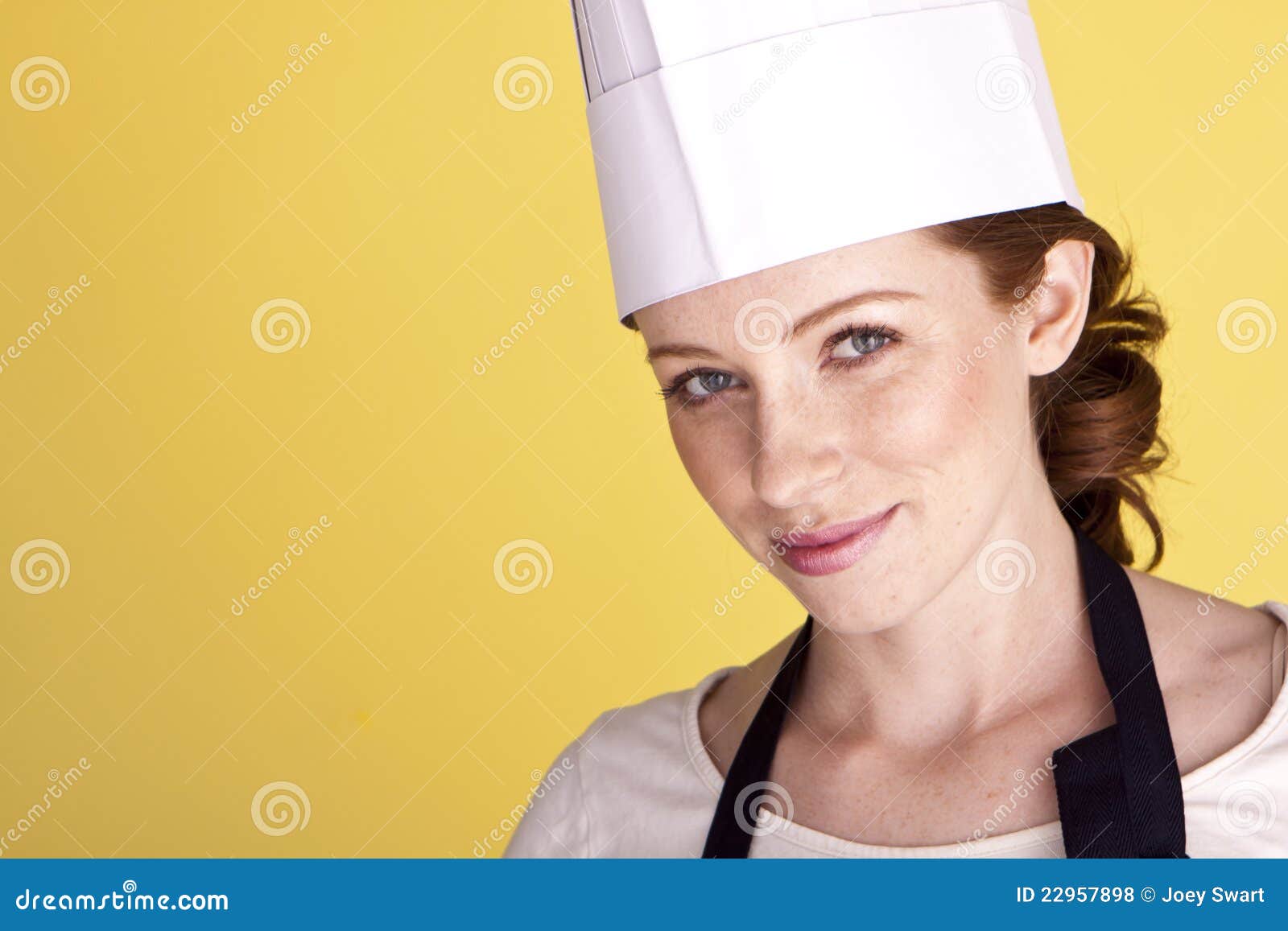Beautiful female chef. stock photo. Image of occupation - 22957898