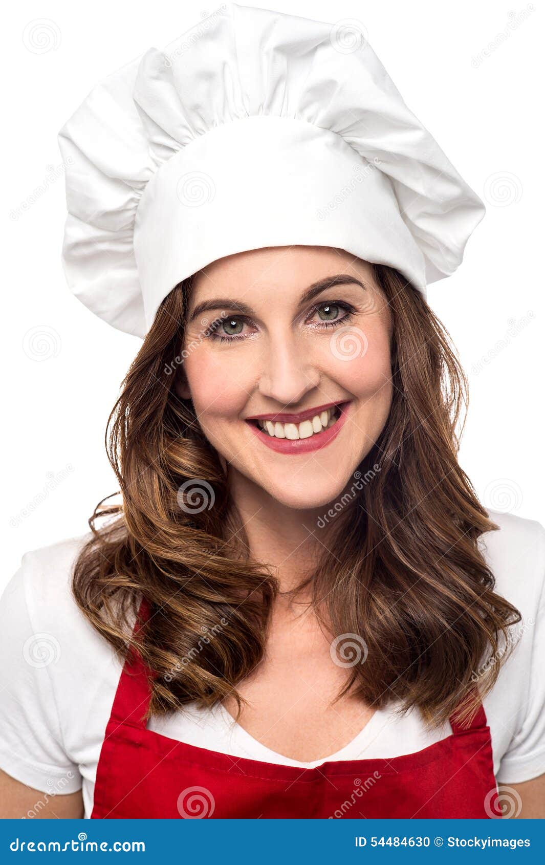 Beautiful Female Chef Posing Stock Photo - Image of professional ...