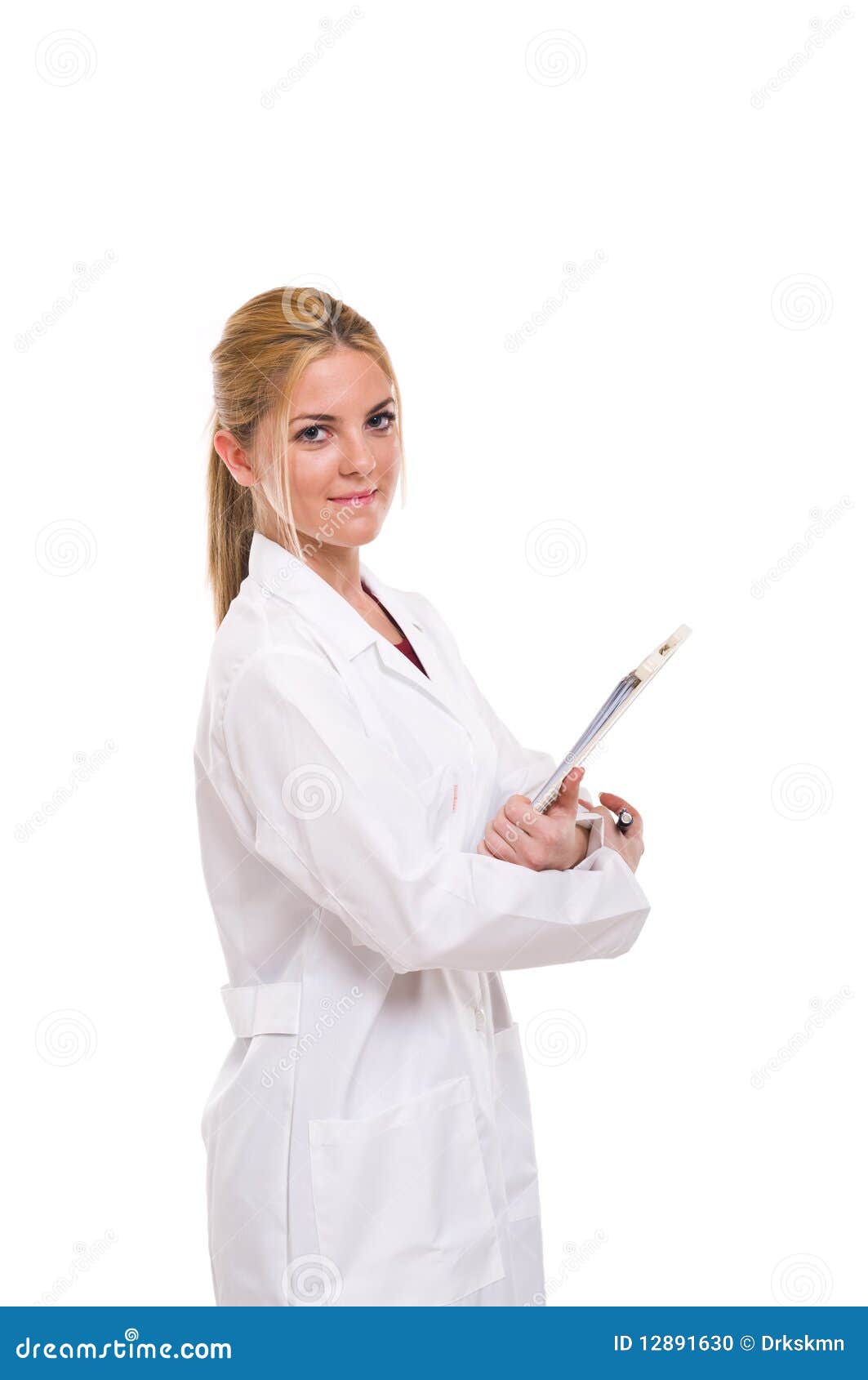 Beautiful female doctor stock photo. Image of doctor - 12891630