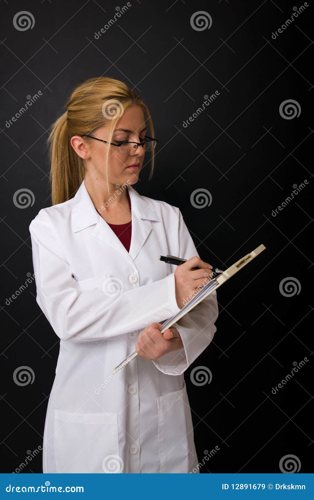 Beautiful female doctor stock image. Image of human, doctor - 12891679